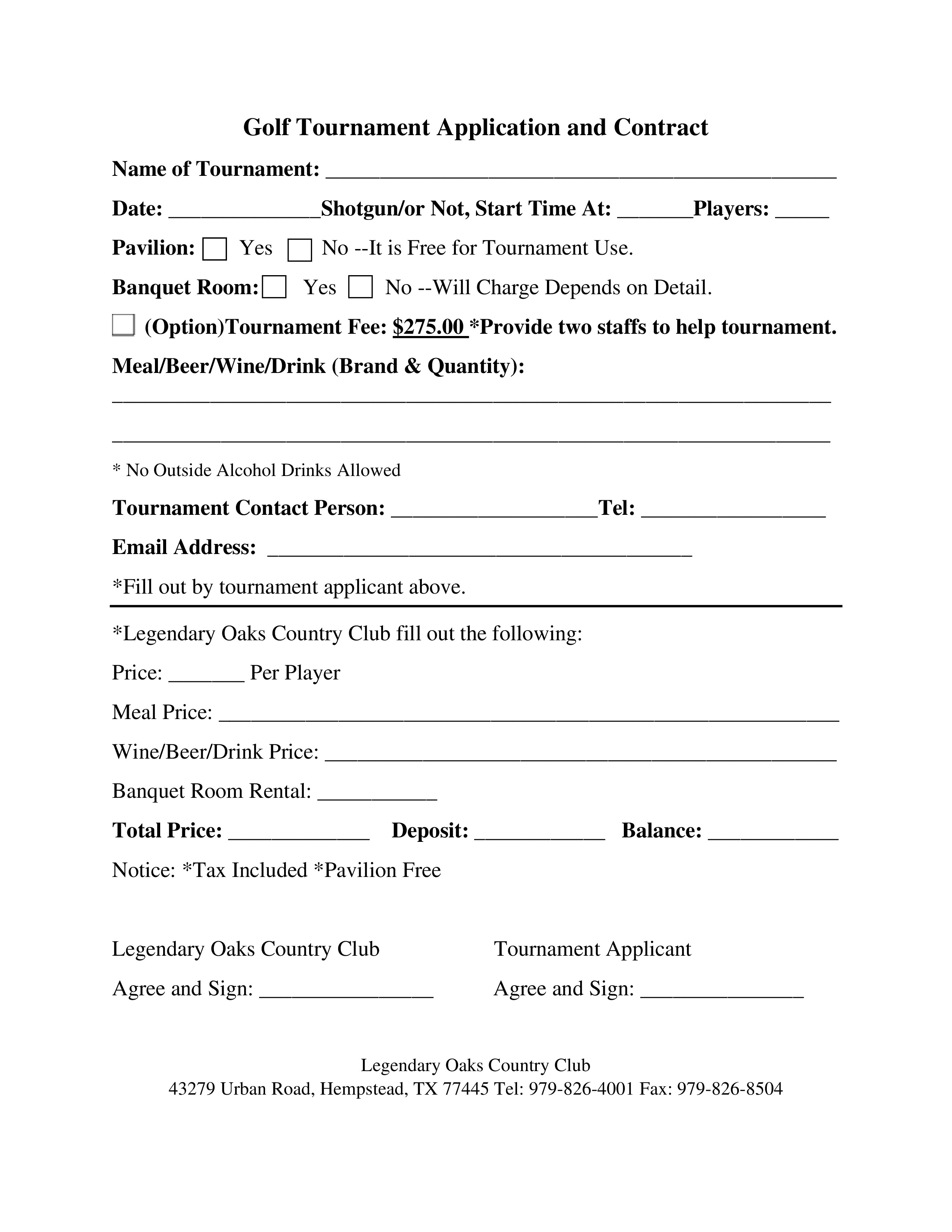 Course - Legendary Oaks Golf Course